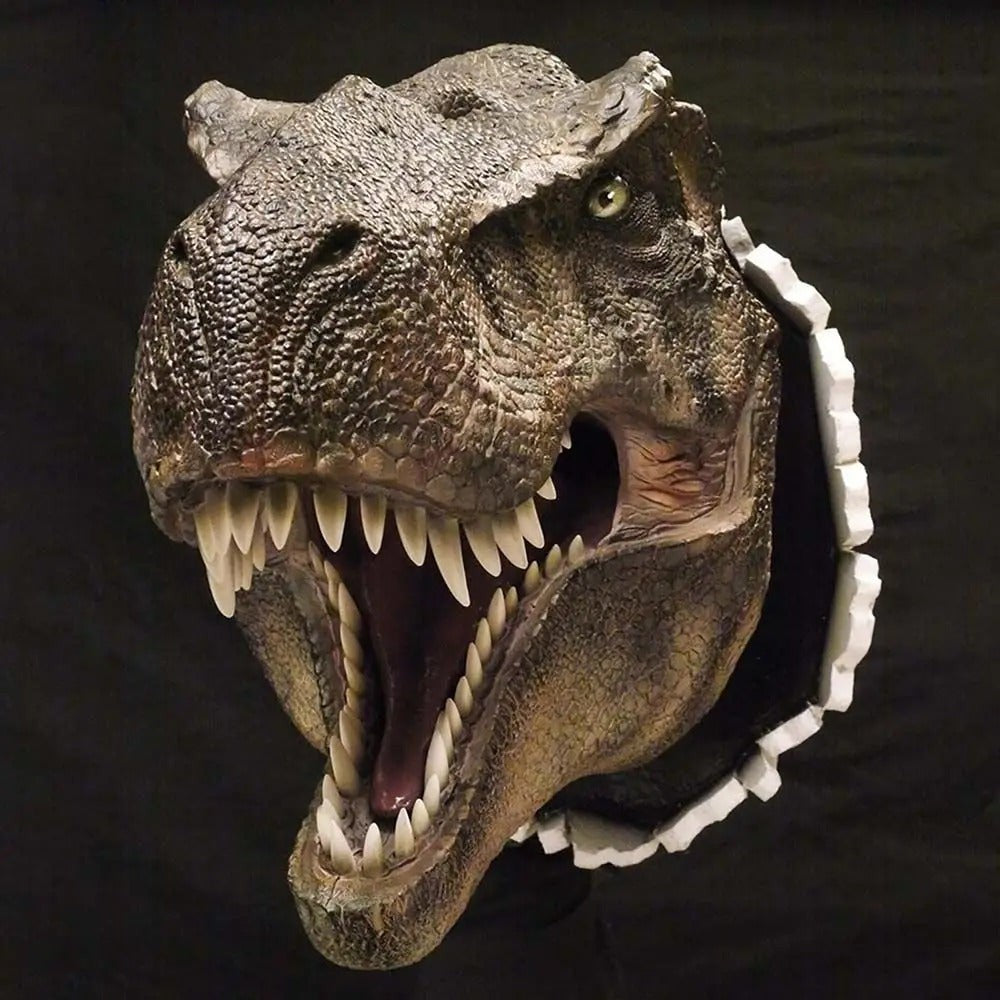 3D Wall Mount Dinosaur Bust Sculpture – Auprobuy